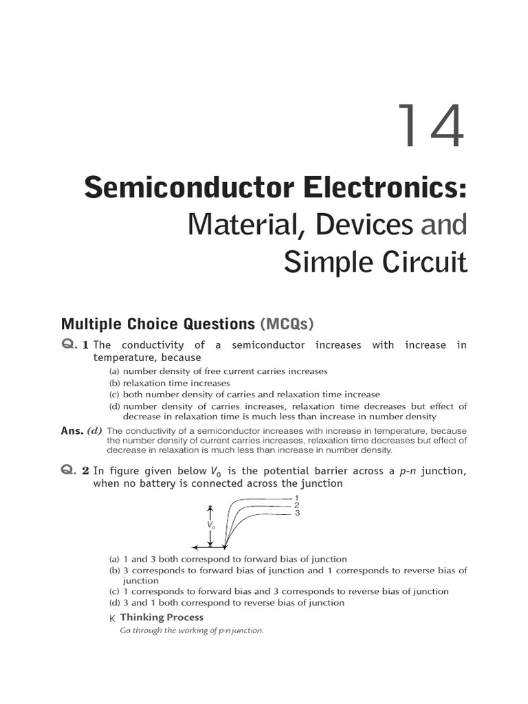 ch 14 | PDF | P–N Junction | Doping (Semiconductor)