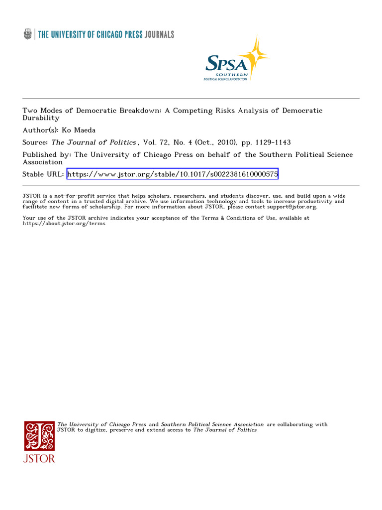Two Modes of Democratic Breakdown - A Competing Risks Analysis of ...