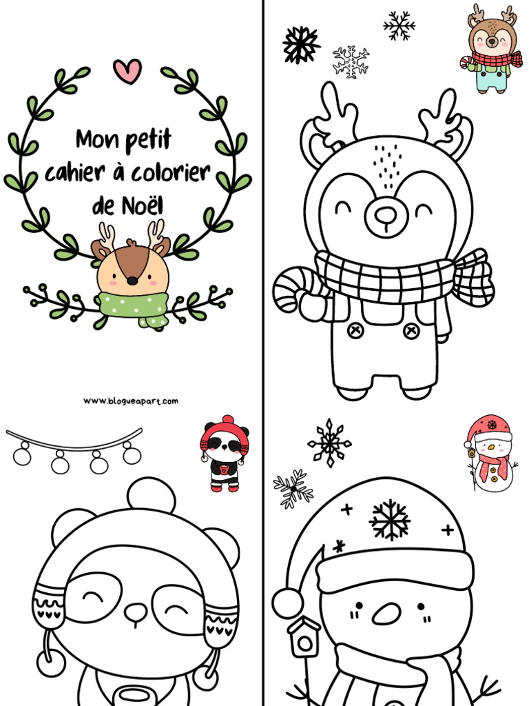 Noel Mon Petit Cahier À Colorier de Noël | PDF