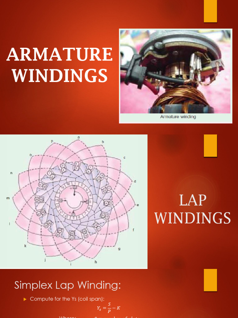 Simplex Lap and Wave Winding | PDF | Manufactured Goods | Electric Power