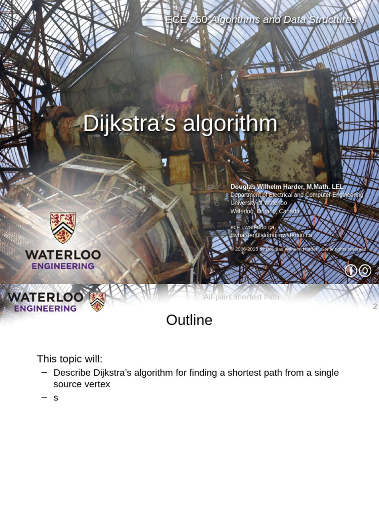 11.06a.dijkstra's Algorithm | PDF | Graph Theory | Theoretical Computer Science