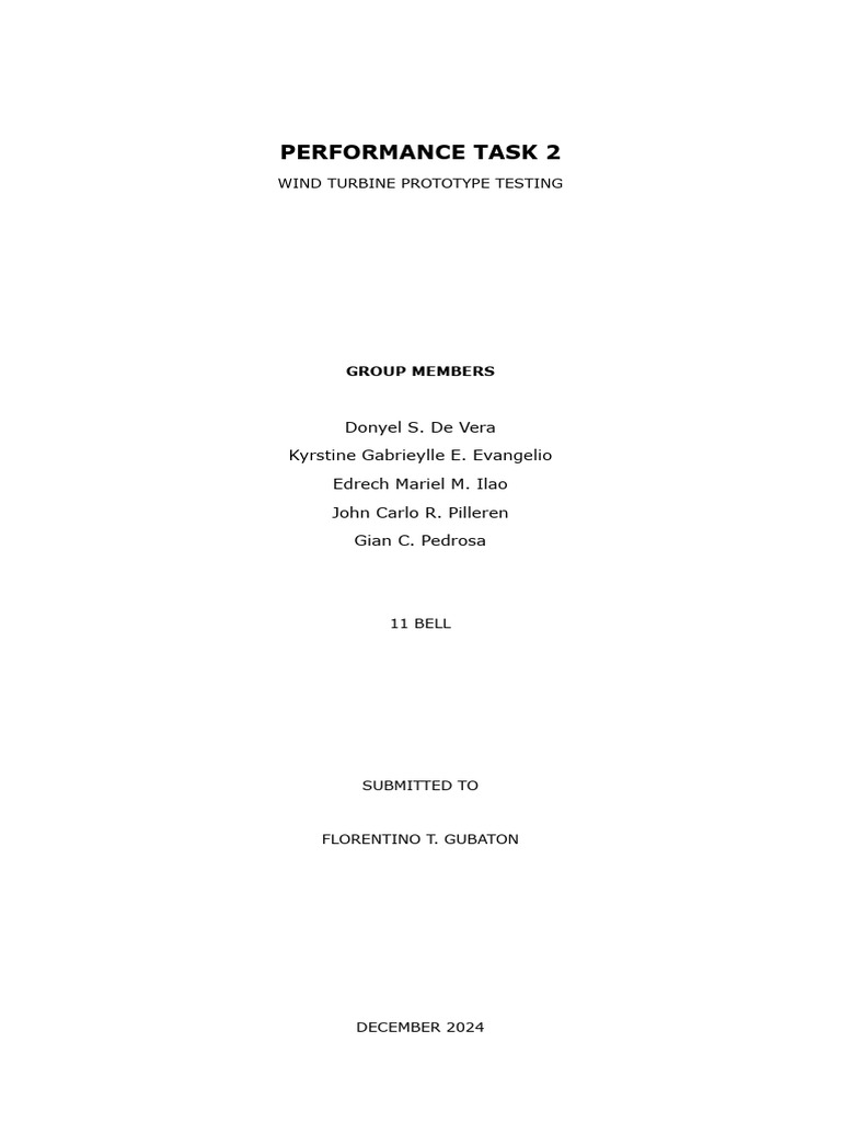 GROUP 3 - Performance Task 2A | PDF