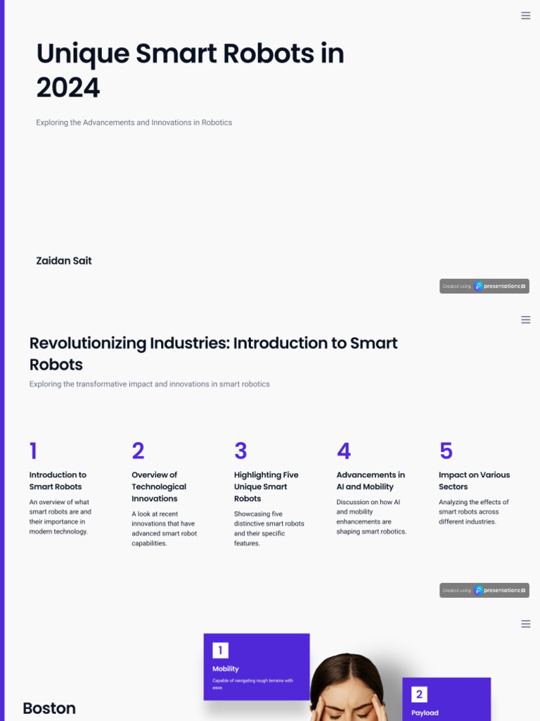 Unique Smart Robots Presentation (1) - Edited | PDF