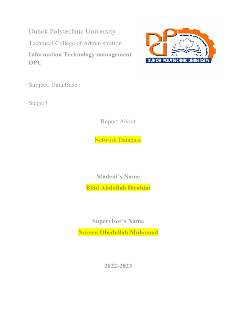 data base reportt | PDF | Databases | Relational Database