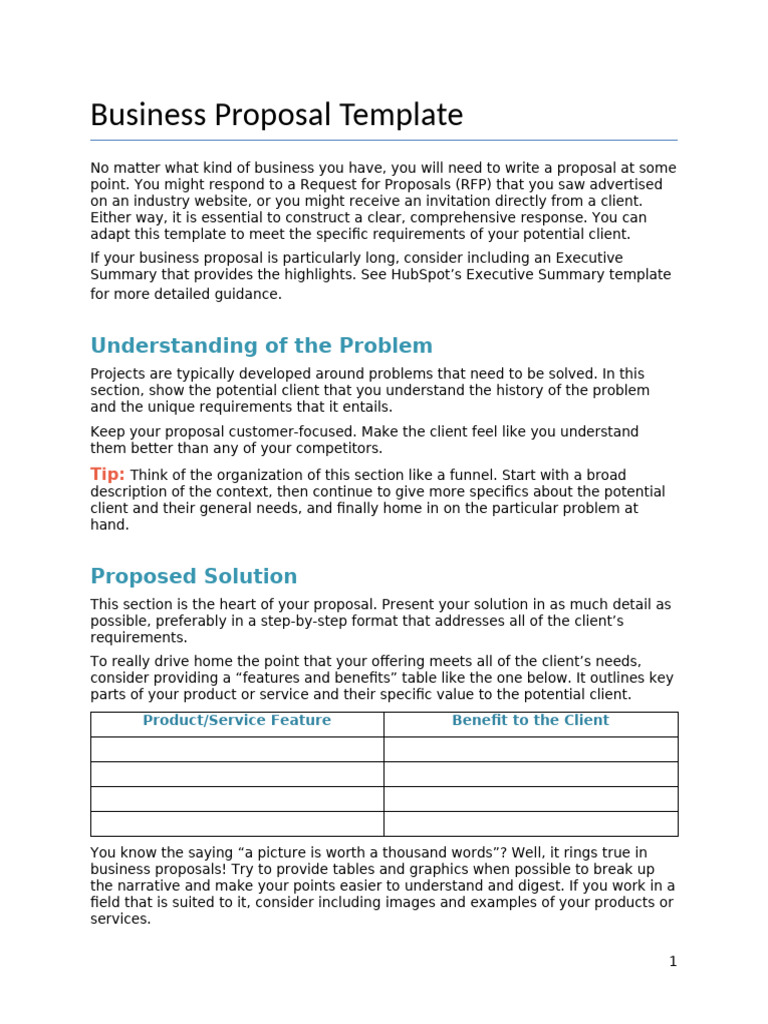 Business Proposal File Word | PDF | Pricing | Addendum