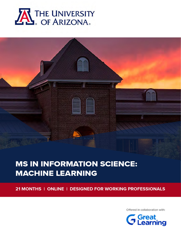 Ms Information Science Machine Learning University Arizona | PDF | Data ...