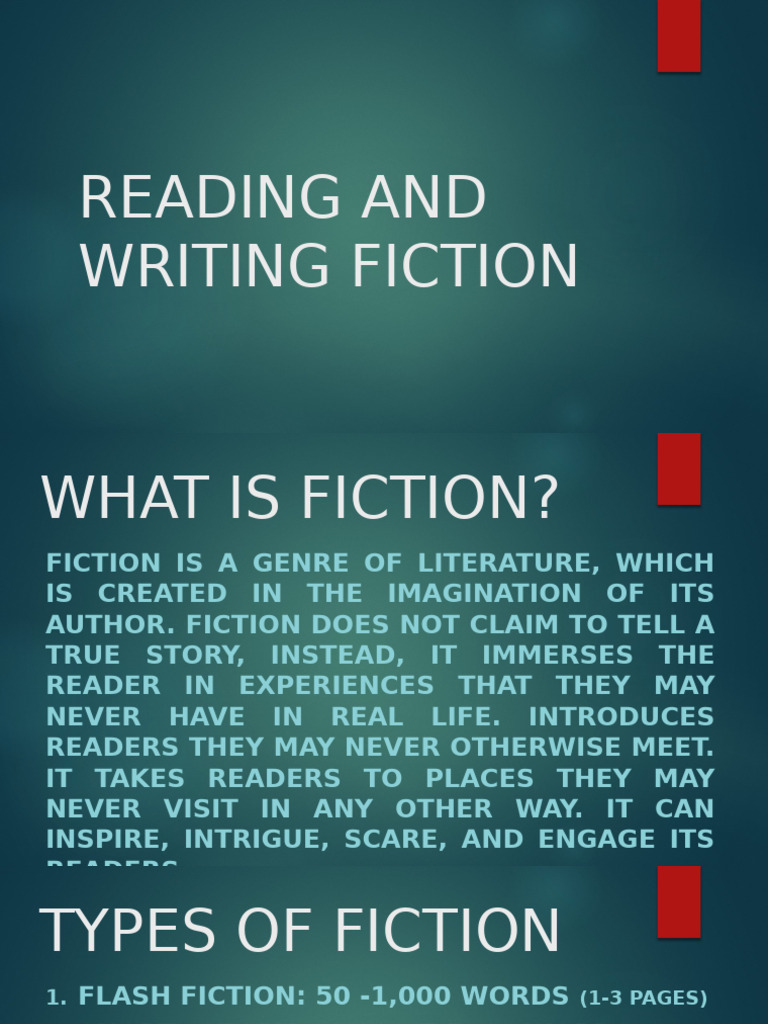 Reading and Writing Fiction | PDF | Narration | Plot (Narrative)