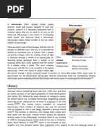 Microscopy Timeline Self Reading Comprehension | PDF | Microscope ...