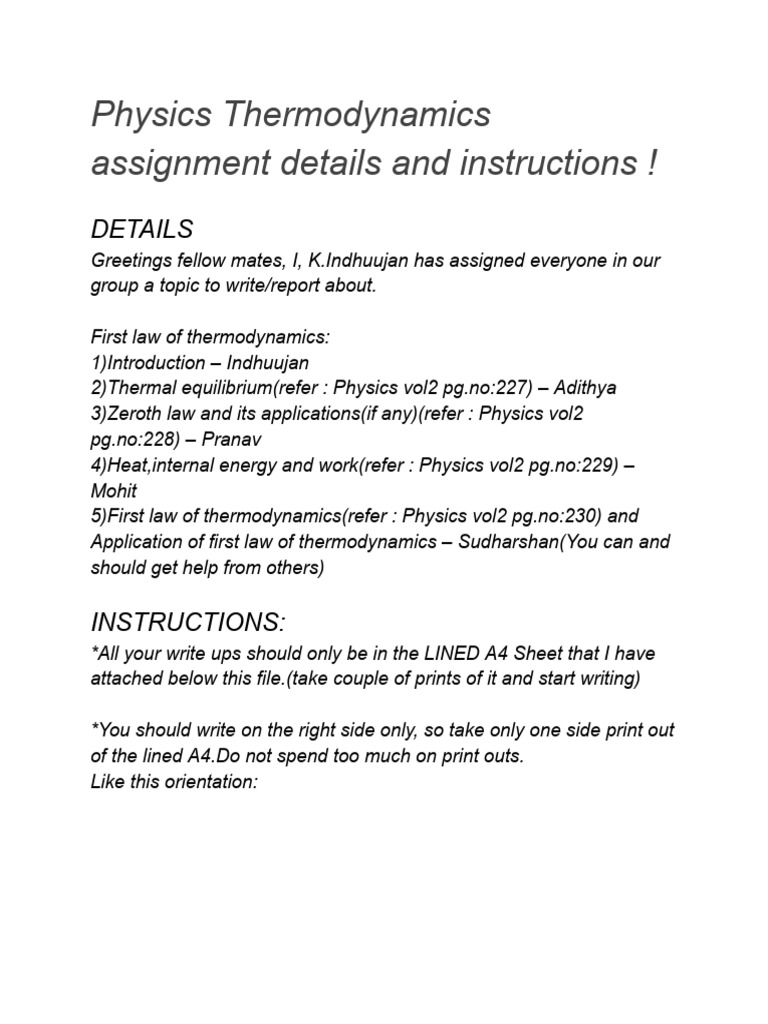 PHYSICS Assignment Details! | PDF