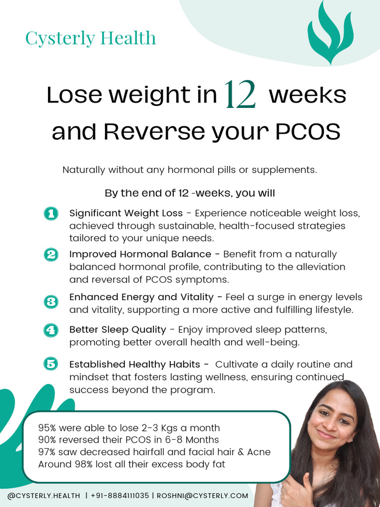 Lose Weight & Reverse Your PCOS (12 Weeks) | PDF | Polycystic Ovary ...