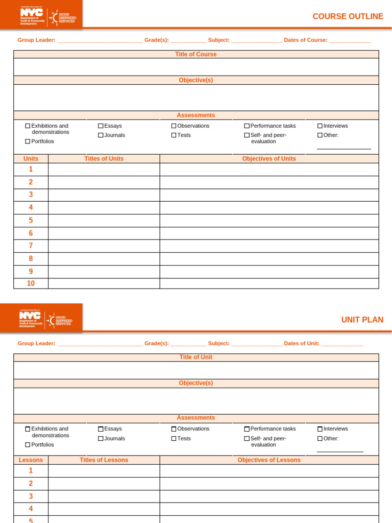 Course and Unit Planning Template | PDF | Learning | Human Communication