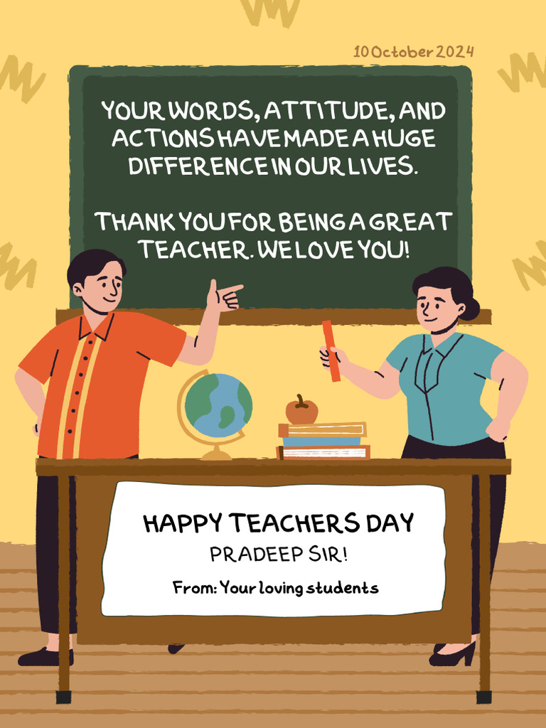 Teachers Day Card | PDF