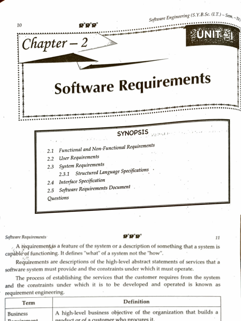 Chap 4 - Software Requirements | PDF | Specification (Technical Standard) | System