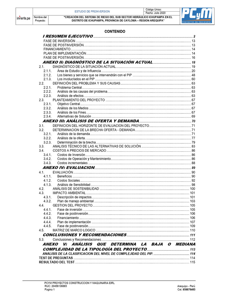 RESUMEN EJECUTIVO, DIAGNÓSTICO, FORMULACIÓN Y EVALUACIÓN_RIEGO ... RESUMEN EJECUTIVO, DIAGNÓSTICO, FORMULACIÓN Y EVALUACIÓN_RIEGO ...