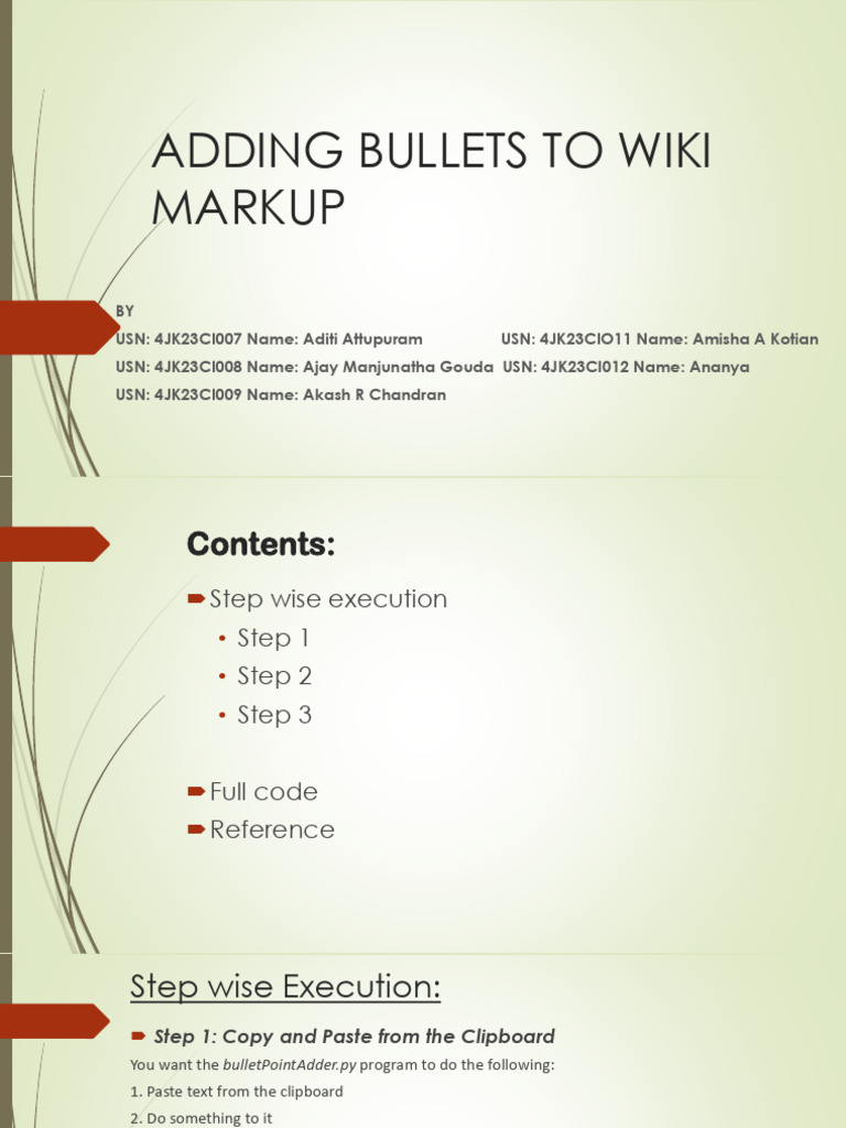 Adding Bullets To Wiki Markup | PDF | Computer Science | Software Engineering