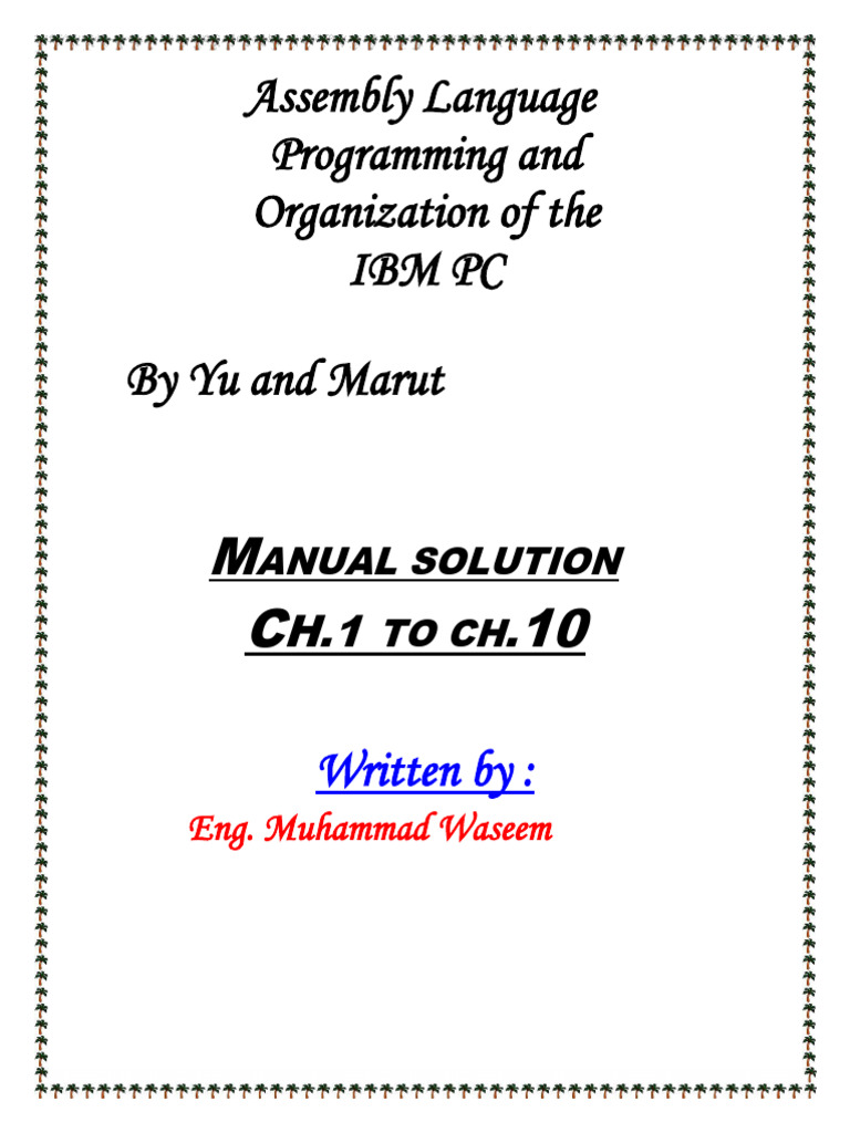 solution marut | PDF | Central Processing Unit | Input/Output