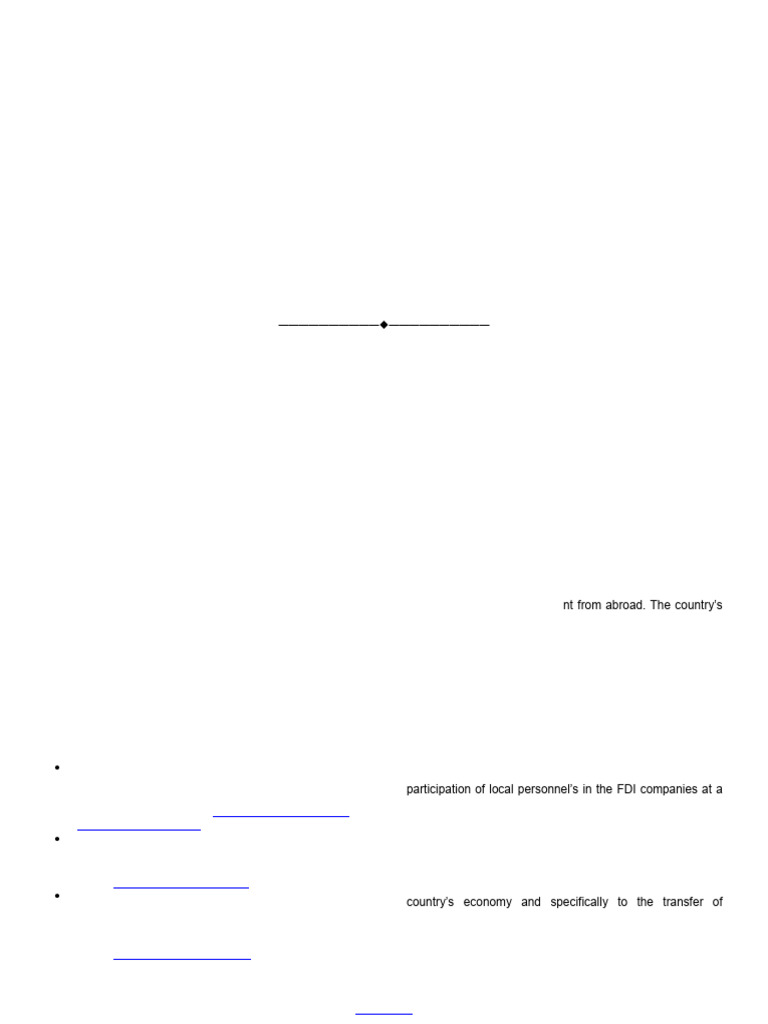 FDI's Role in Ethiopian Tech Transfer | PDF | Foreign Direct Investment ...