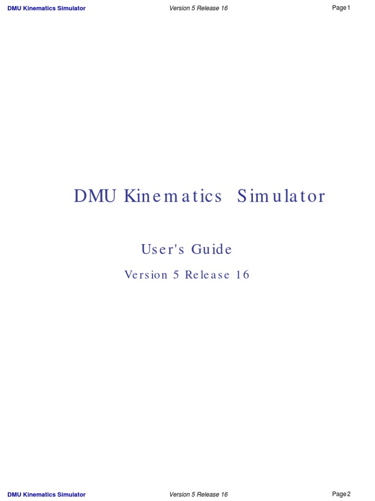 Catia V5 R16 - DMU Kinematics | PDF | Icon (Computing) | Simulation
