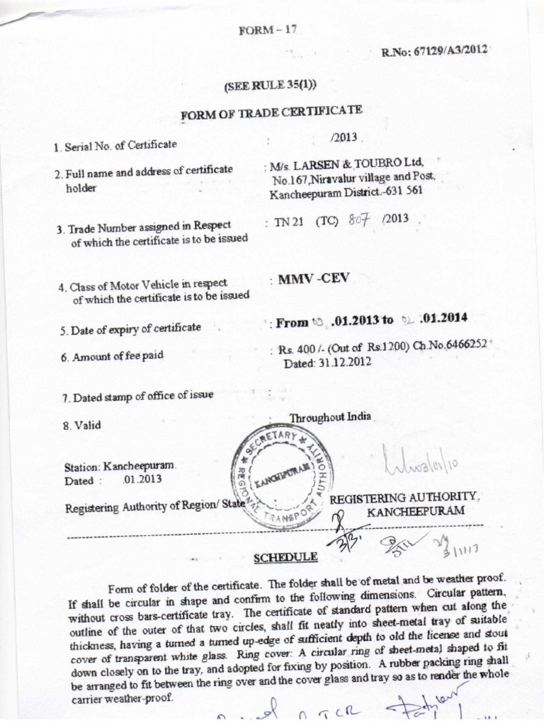 Trade Certificate - Wl9020 | PDF