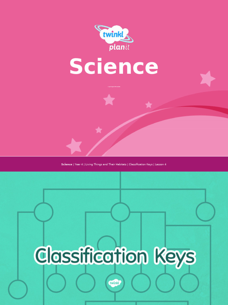 Lesson Presentation Classification Keys | PDF