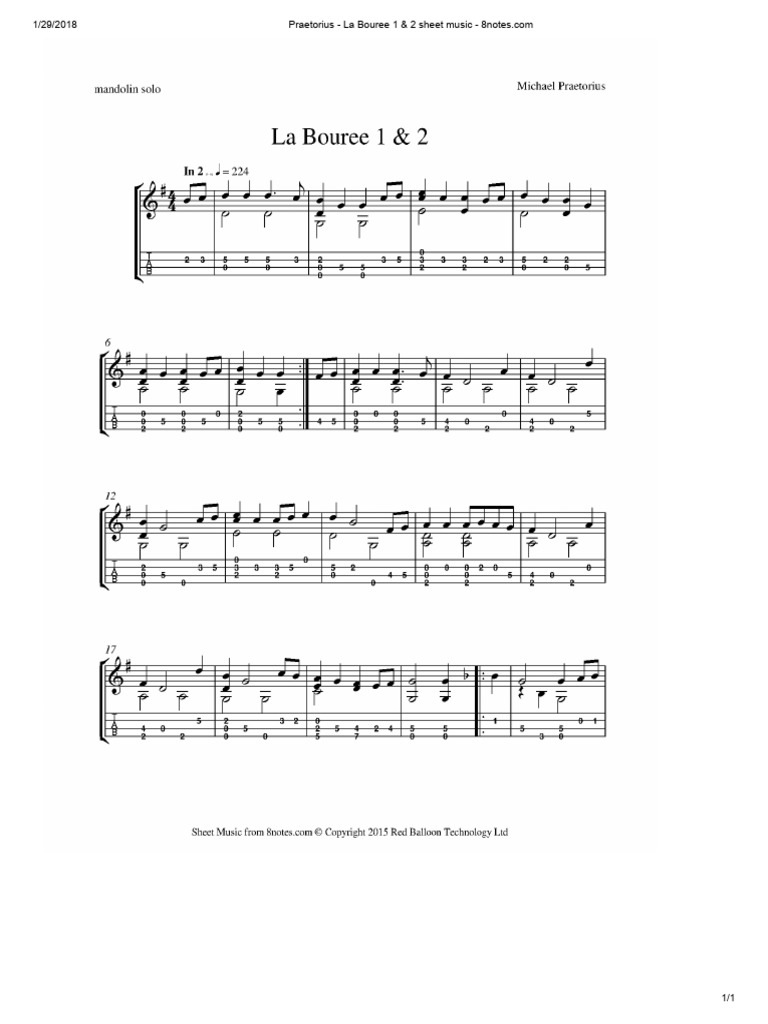 La Bouree 1 | PDF
