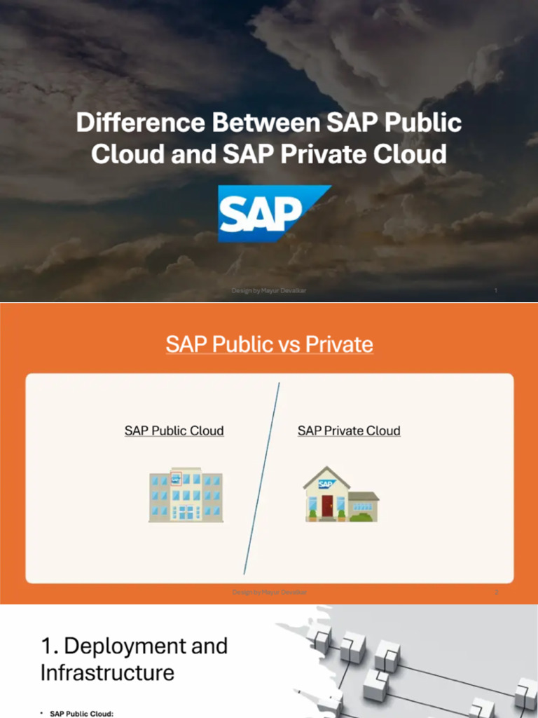 Difference Between Sap Public Cloud and SAP Private Cloud | PDF