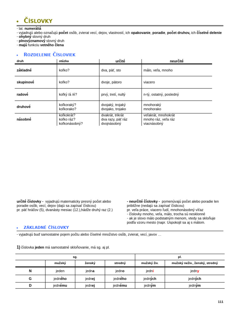 cislovky | PDF