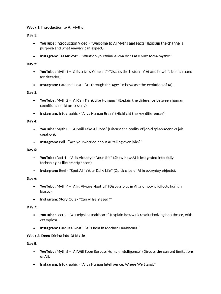 30 Days of AI Fatcs & Myths | PDF | Artificial Intelligence ...