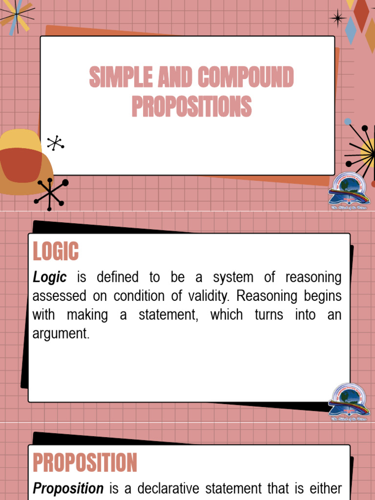 Chapter 10.1 Simple and Compound Propositions | PDF | Proposition | If And Only If