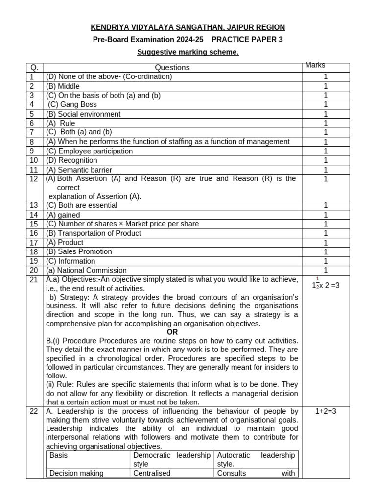 MS_ PRACTICE PAPER 3 | PDF | Incentive | Prices