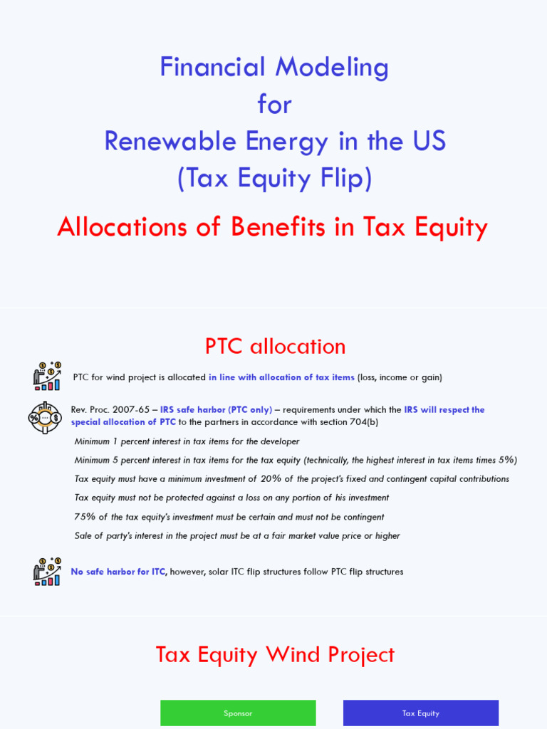 Allocation in Tax Equity | PDF