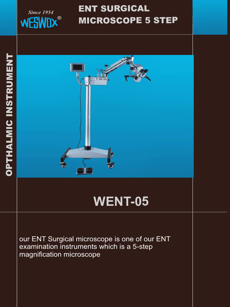FK 3577825 Ent Surgical Microscope Five Step Went 05 PDF | PDF ...