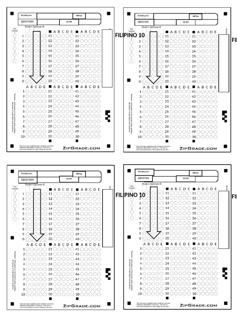 Zipgrade 2024 2025 | PDF