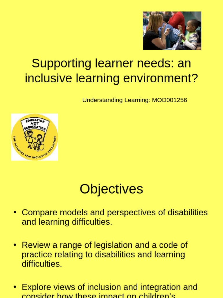 Inclusive Learning SEN | PDF | Disability | Learning