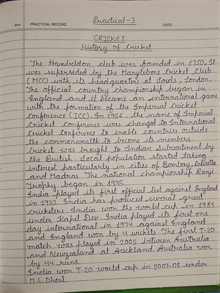 PE Practical Record - 2 | PDF