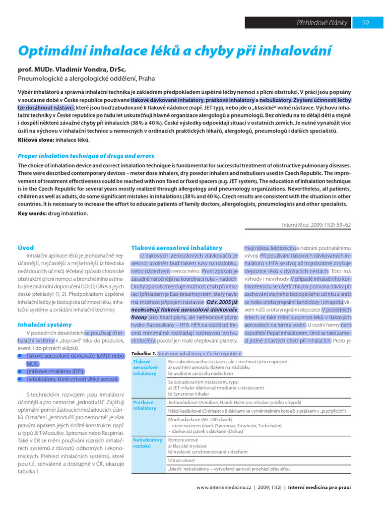 05 - Optimální Inhalace Léků A Chyby Při Inhalaci Solen - Int-200902 ...