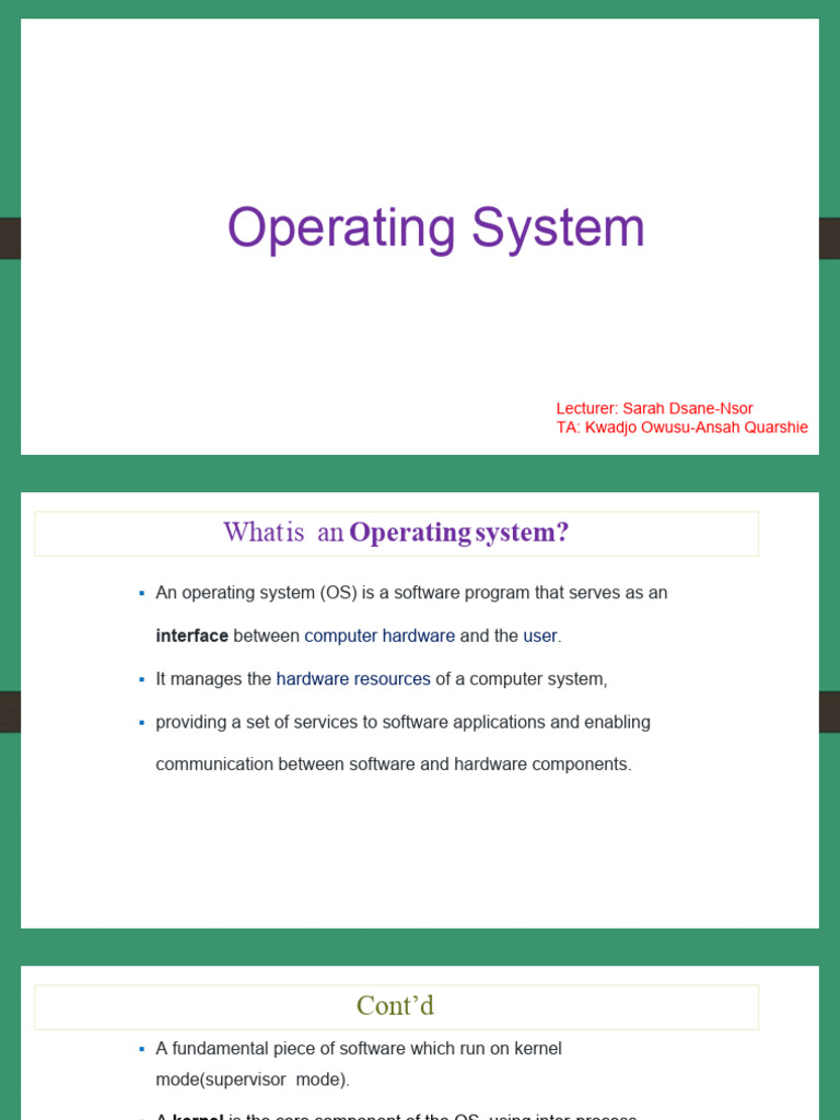 Os 1 | PDF | Operating System | Process (Computing)