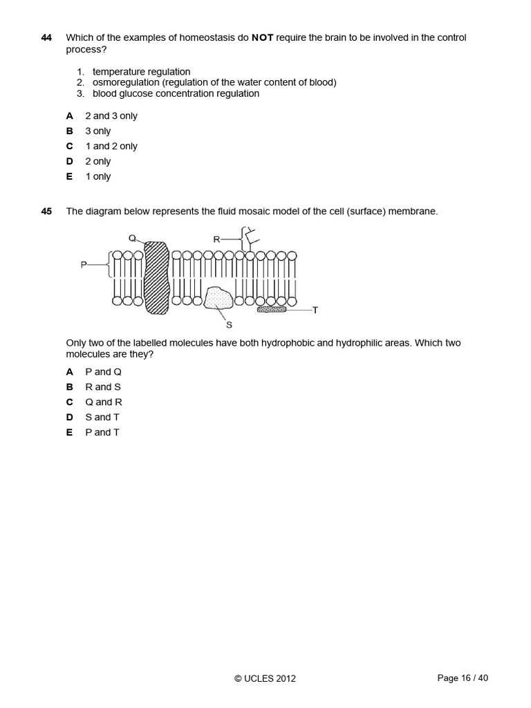 Imat Past Paper 2012 - Part4 | PDF | Gene | Dna