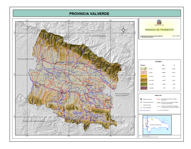 Republica Dominicana. Provincia Valverde - PENDIENTE | PDF | Transporte ...