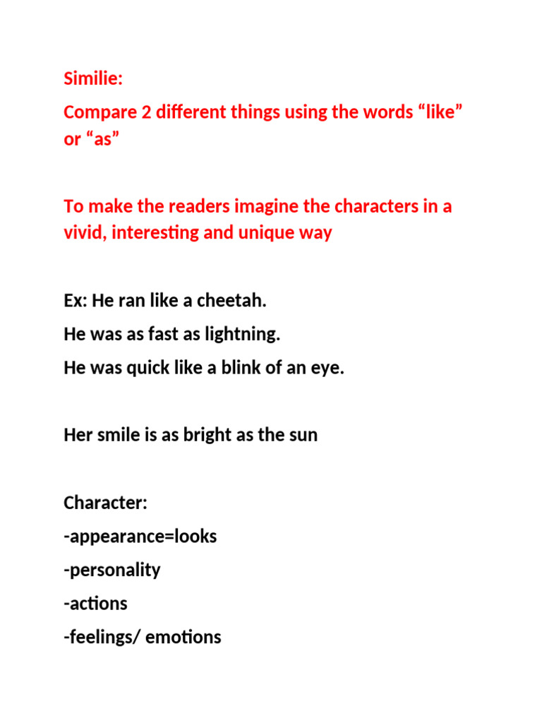 Characters | PDF