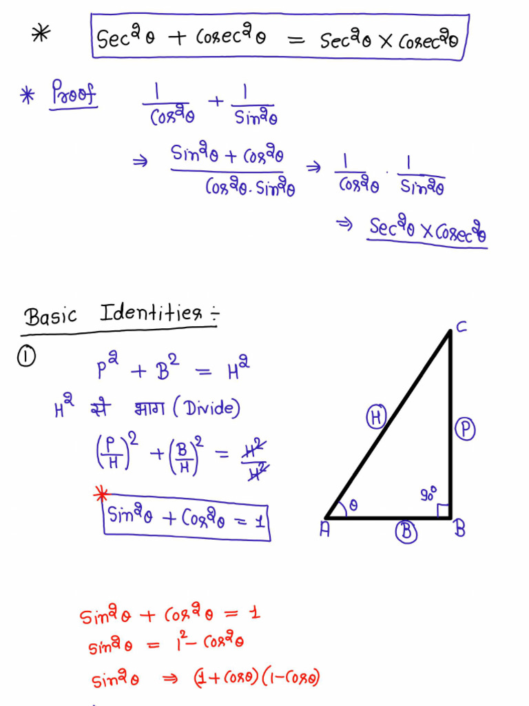 Trigonometry note 2 | PDF