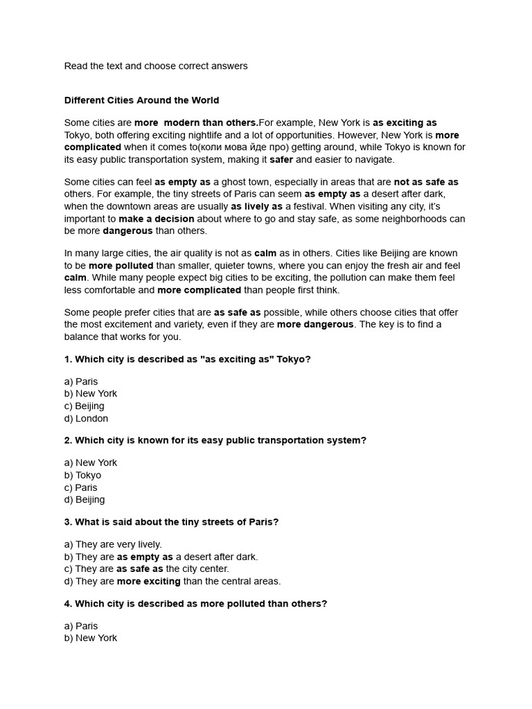 Reading unit 5 | PDF