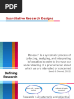 Understanding Quantitative Research Designs | PDF | Descriptive Statistics | Quantitative Research