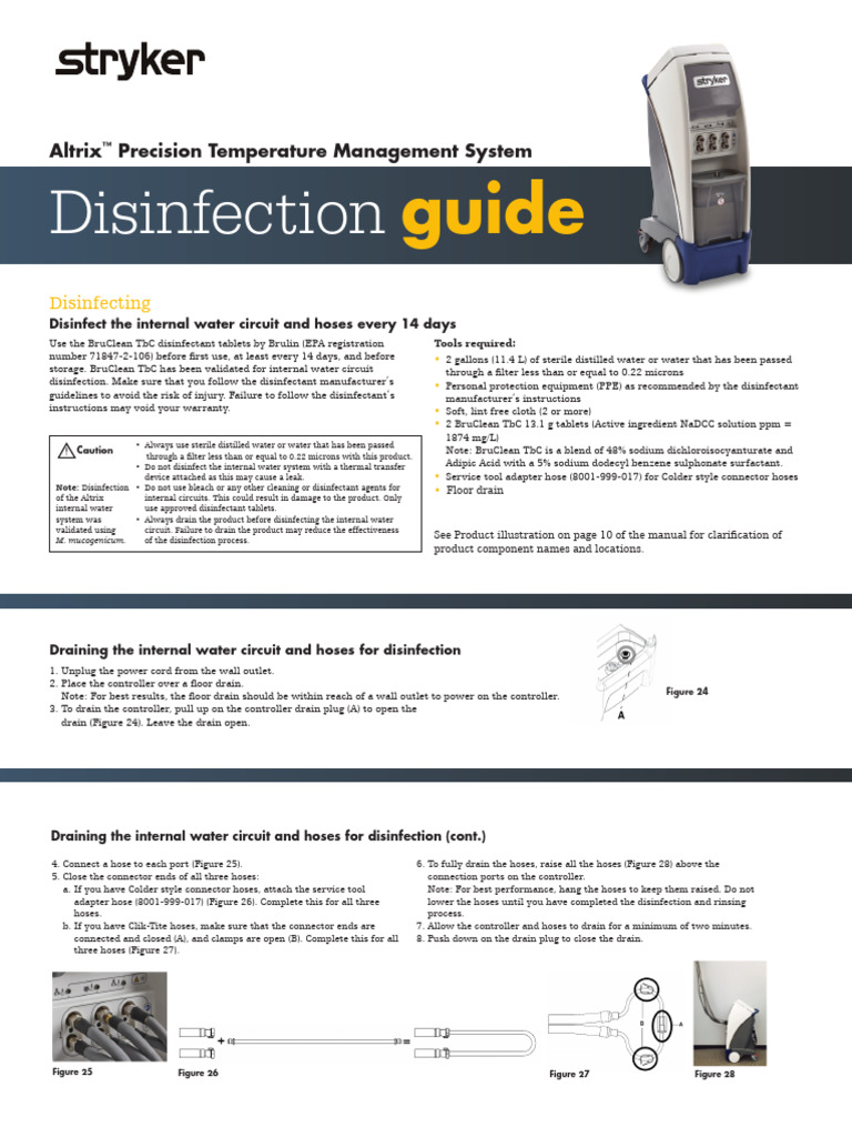 Stryker Altrix™ - Disinfection Guide | PDF | Electrical Connector ...