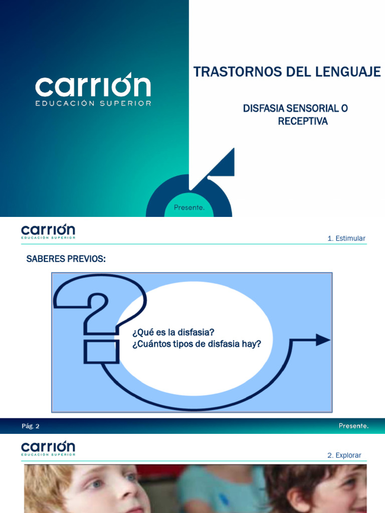 Disfasia Sensorial: Características y Tratamiento | PDF | Afasia ...