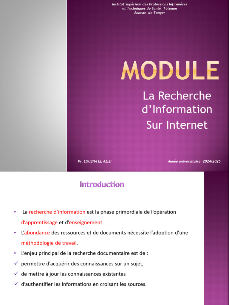 Méthodologie de Recherche Documentaire | PDF | Recherche d'information ...