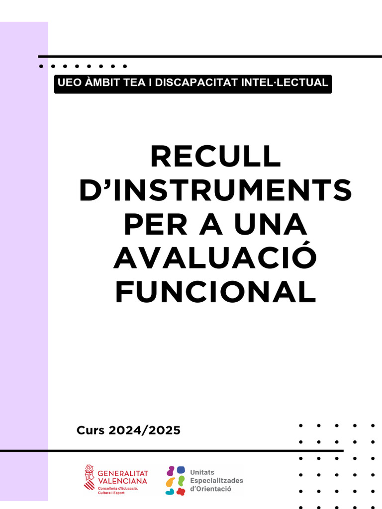 Recull Instruments Avaluacio Funcional | PDF