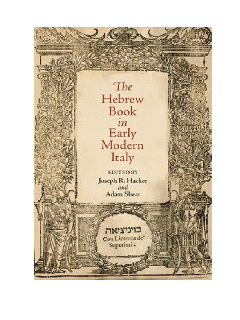 PORTADA Hebrew Book | PDF