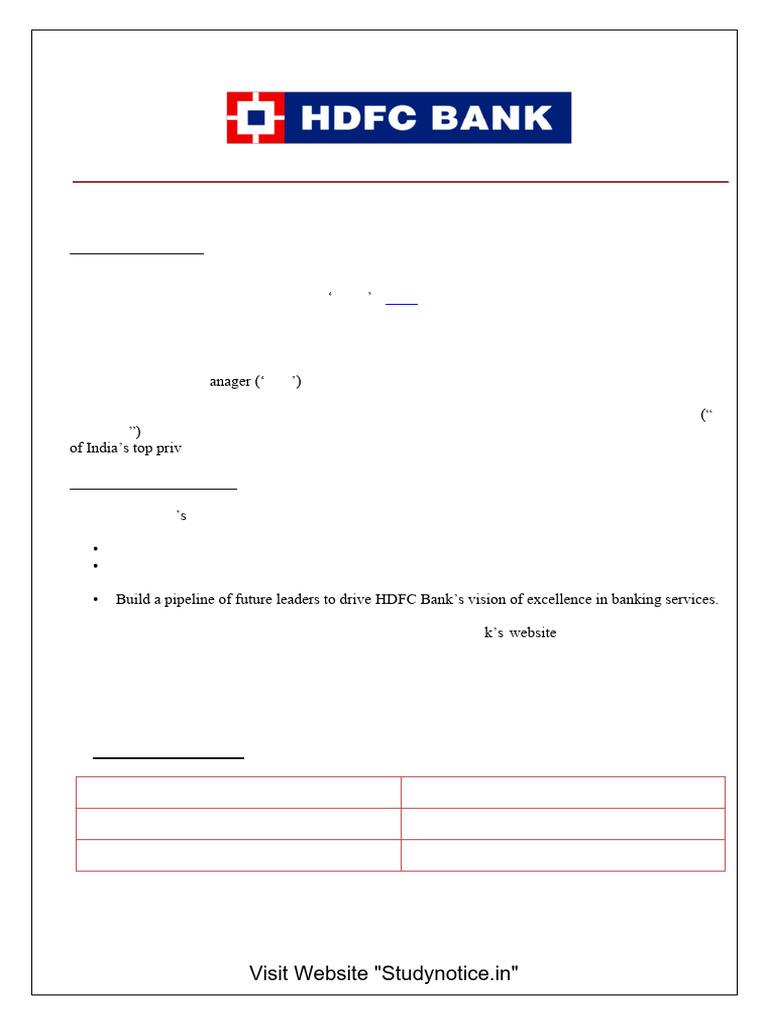 HDFC Bank PO Recruitment 2025 Notification | PDF | Payments | Identity ...