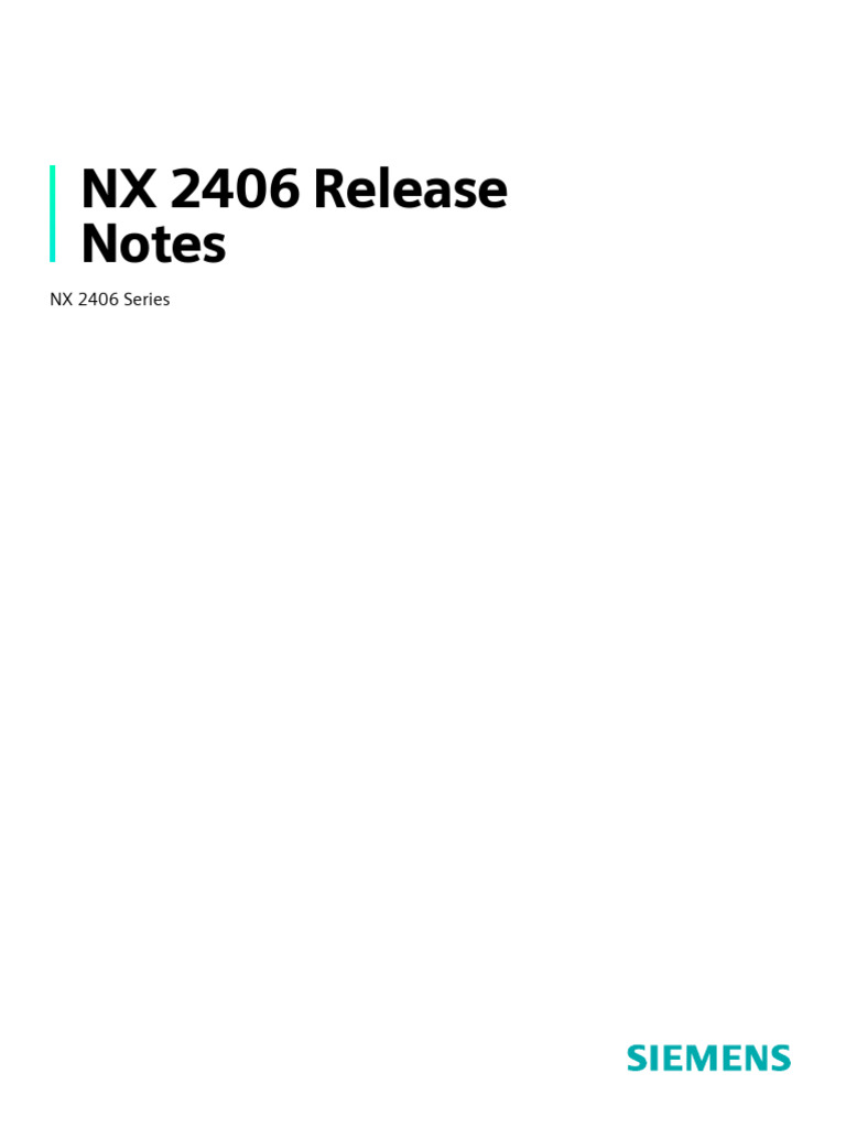 NX 2406 Series Release Notes 2406.1700 | PDF | Multi Core Processor ...